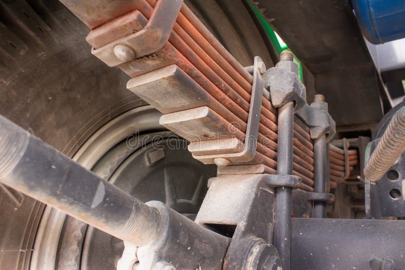 Leaf Spring truck stock image. Image of outdoors, soil - 102521587