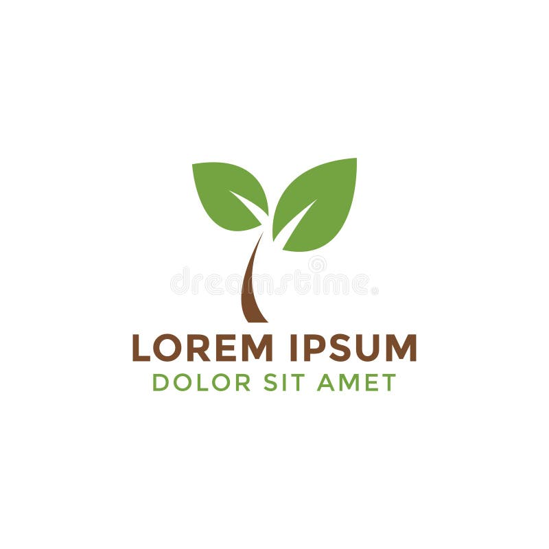 Leaf Sprout Graphic Design Template Vector Illustration Stock Vector ...