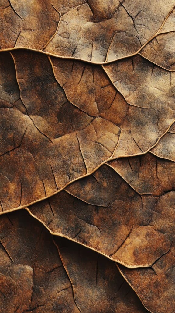 Leaf Surface with Prominent Vein Pattern in Hyperrealistic Texture ...