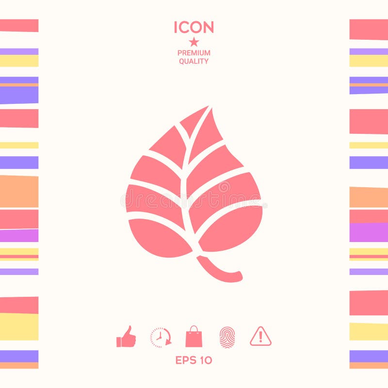 Leaf symbol logo. stock vector. Illustration of salon - 118889314