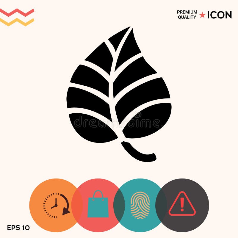 Leaf symbol logo. stock vector. Illustration of relax - 105773587