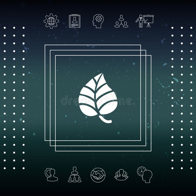 Leaf symbol logo. stock vector. Illustration of salon - 114708337