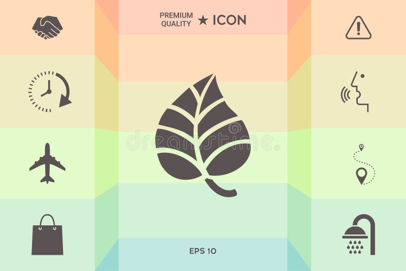 Leaf symbol logo. stock vector. Illustration of nature - 115084238