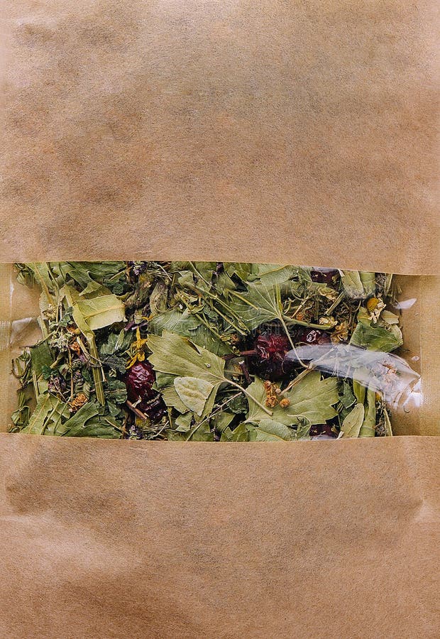 Leaf tea in paper packet stock photo. Image of leaf - 288948546