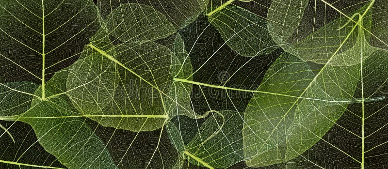 Leaf Texture Pattern, Leaf Background with Veins and Cells Stock Photo ...
