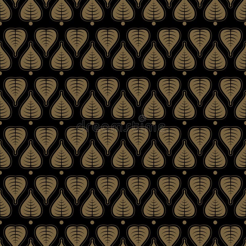 Leaf of Thai Tradition. Vector Stock Vector - Illustration of ...