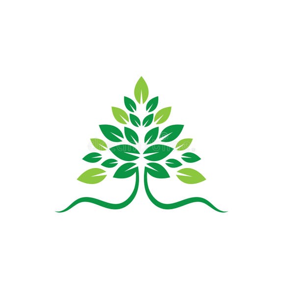 Leaf Tree Logo Icon Vector Concept Design Stock Vector - Illustration ...