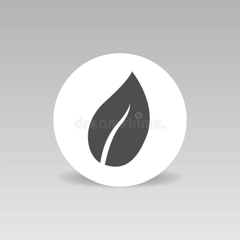 Leaf Vector Icon Eco Bio Concept Sign Stock Vector - Illustration of ...