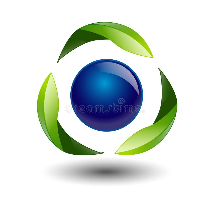 Leaf Vector Icon Symbol Green Element Stock Vector - Illustration of ...