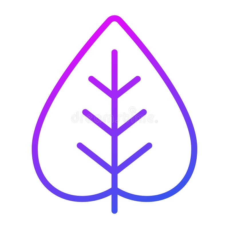 Leaf Vector Outline Icon. Modern Thin Line Symbols. Collection of ...