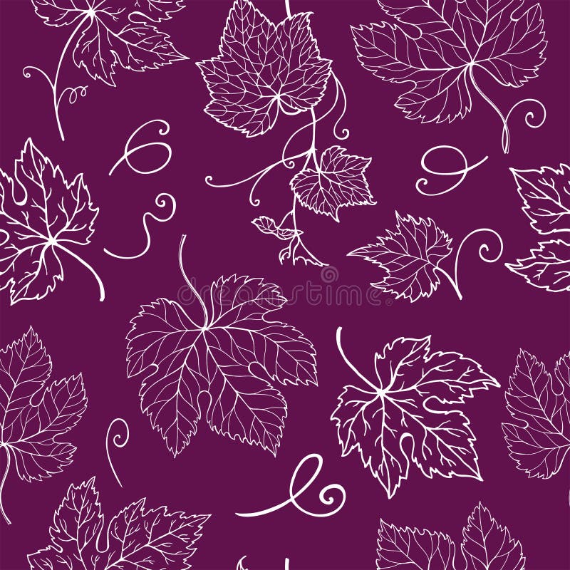 Image with grape pattern stock illustration. Illustration of leaf ...