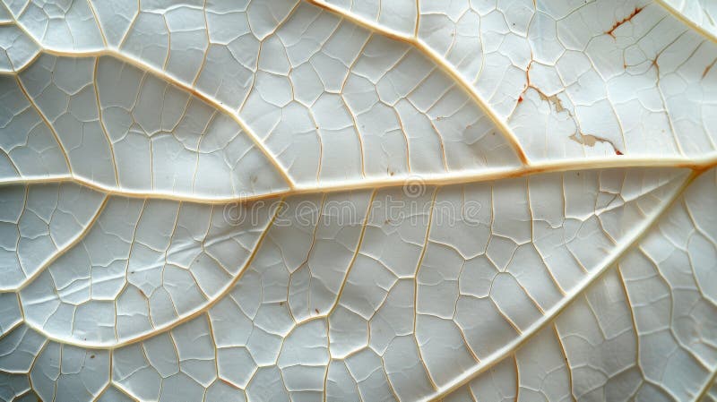 Leaf with white veins stock illustration. Illustration of botany ...