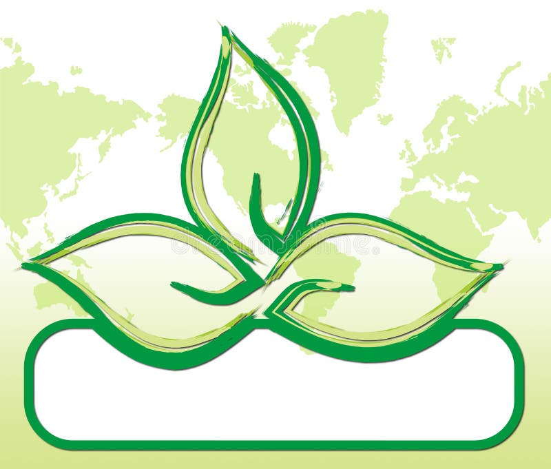 Leaf with word map stock vector. Illustration of ecology - 9270207