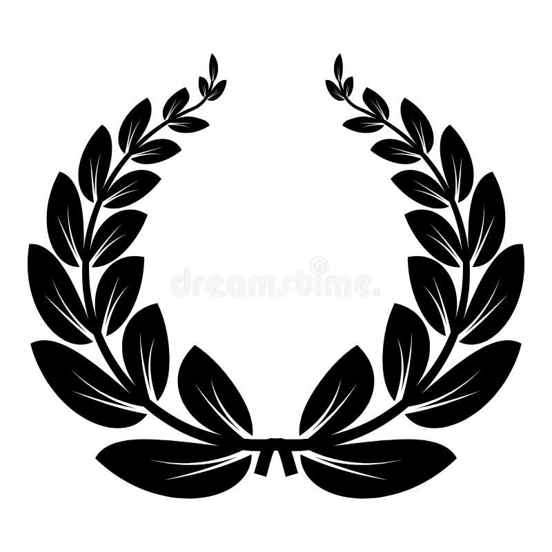 Leaf Wreath Icon, Simple Style Stock Vector - Illustration of simple ...