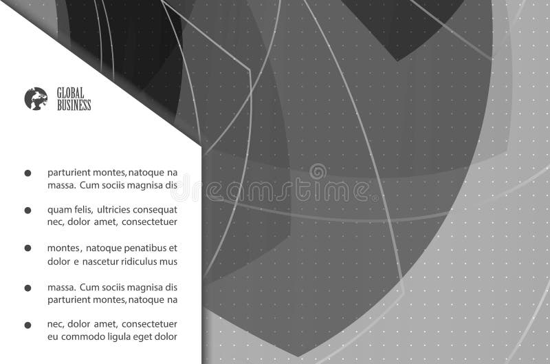 Leaflet Cover Presentation Abstract Geometric Background, Layout in A4 ...
