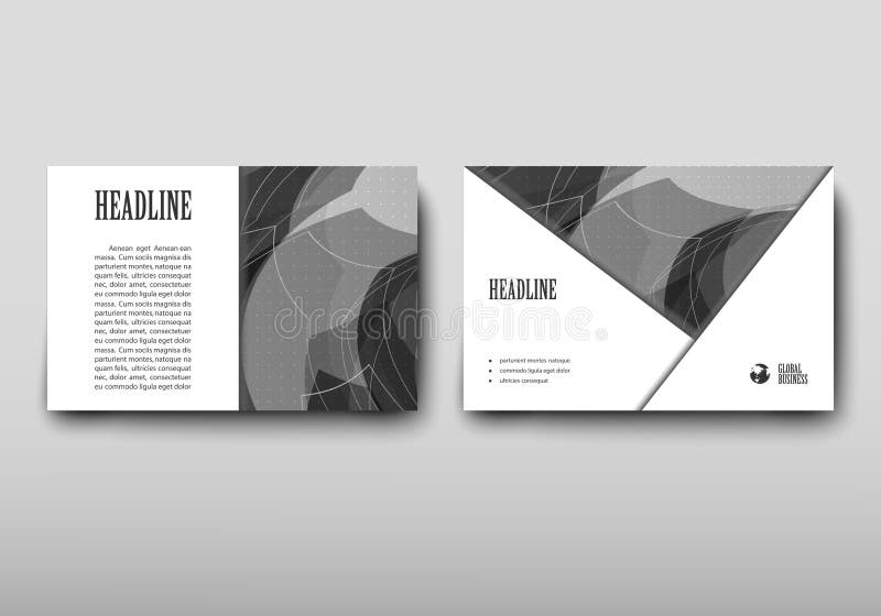 Leaflet Cover Presentation Abstract Geometric Background, Layout in A4 ...