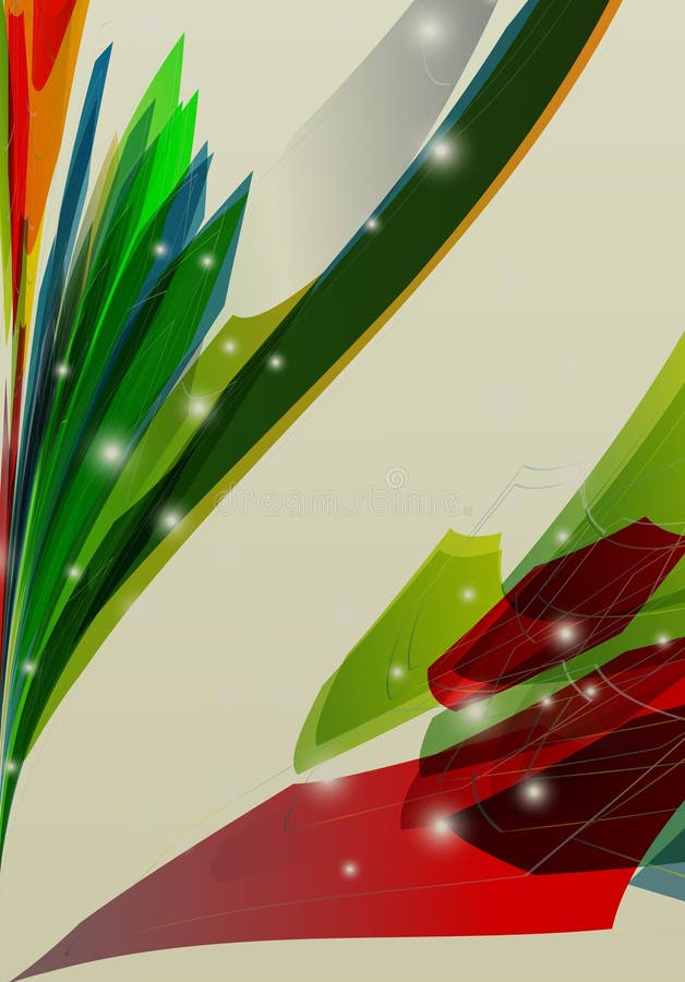 Leaflet Cover Presentation Abstract Geometric Background, Layout in A4 ...