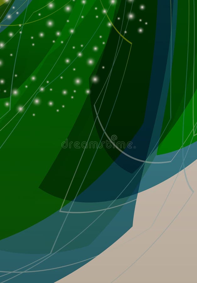 Leaflet Cover Presentation Abstract Geometric Background, Layout in A4 ...