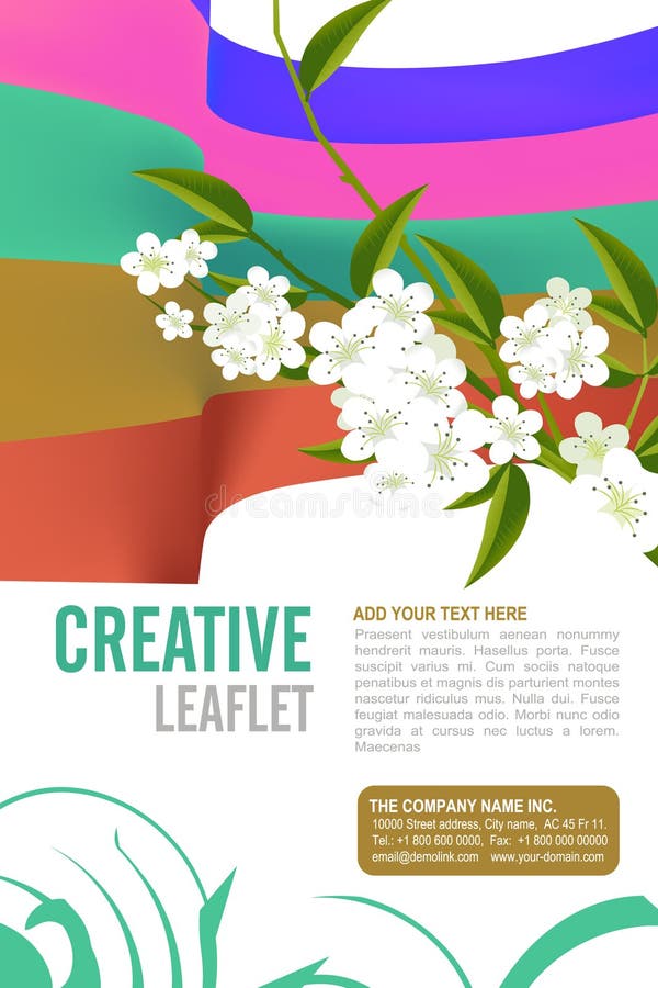 Leaflet design stock vector. Illustration of modern, leaflet - 31729354