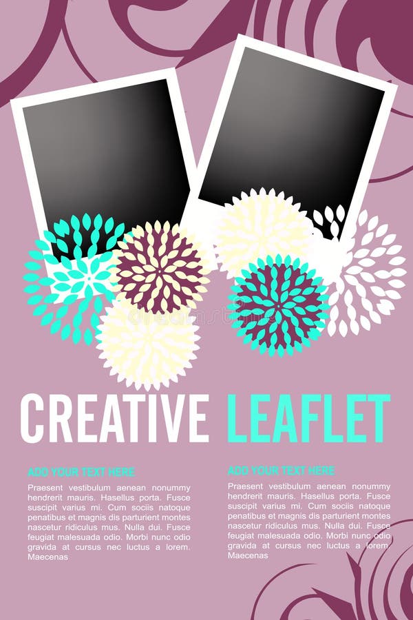 Leaflet design stock vector. Illustration of concept - 31729453