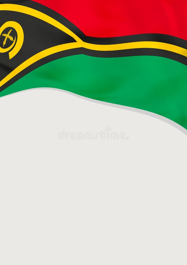 Leaflet Design with Flag of Vanuatu. Vector Template Stock Illustration ... Leaflet Design with Flag of Vanuatu. Vector Template Stock Illustration ...