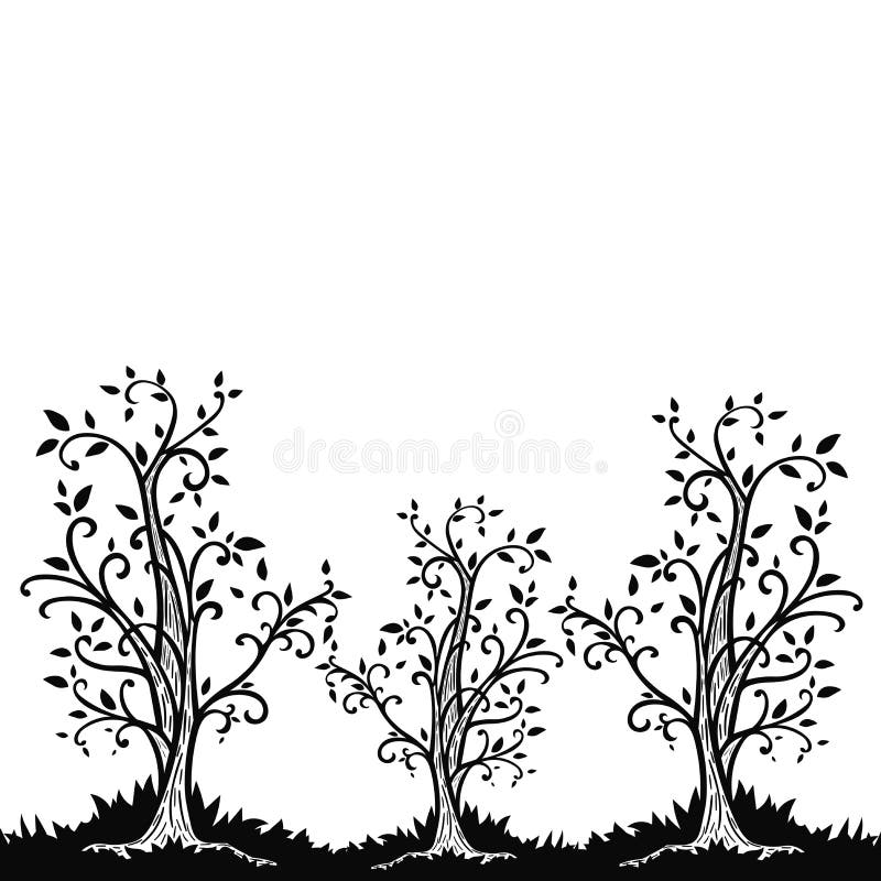 Tree Isolated on White Background. Spruce. Icon, Logo, Sticker Stock ...