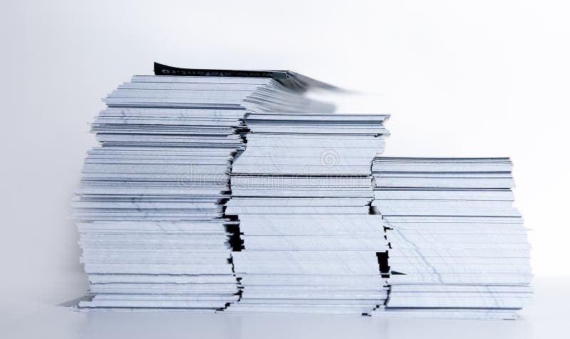 Piles of documents stock photo. Image of information, batches - 5735912