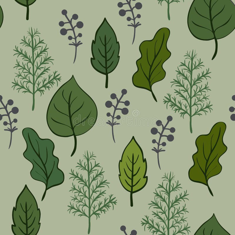 Leafs pattern stock vector. Illustration of abstract - 44315064