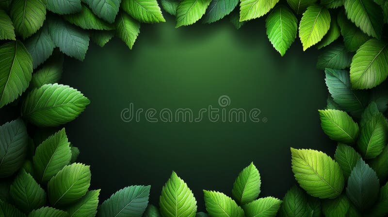 A Leafy, Eco-friendly Design with an Abstract Green Nature Background ...