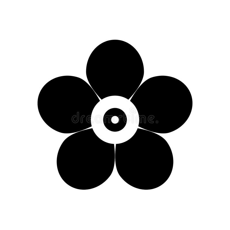 Leafy Flower Icon Flat Vector Illustration Design Stock Vector ...