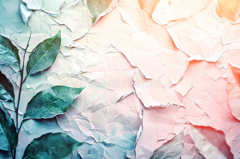 Leafy Green Leaf is on a Paper with a White Background Stock Photo ...