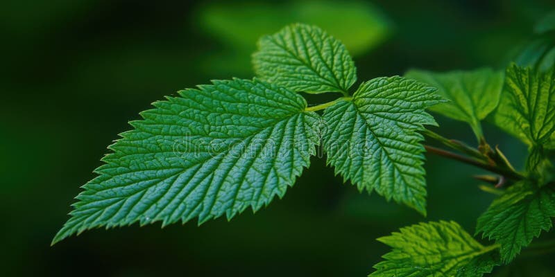 A Leafy Green Plant with a Leafy Stem Stock Image - Image of color ...