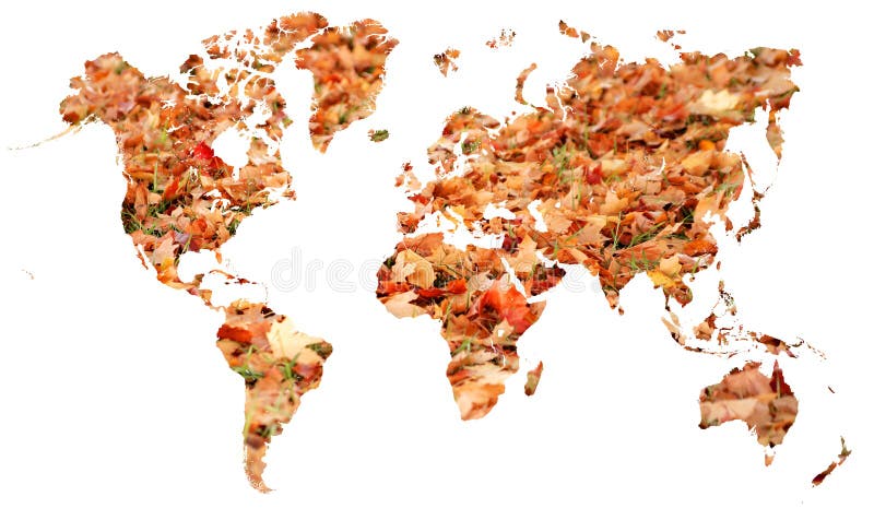 Leafy map of earth stock illustration. Illustration of state - 13475905