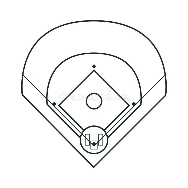 League of Baseball Sport Design Stock Illustration - Illustration of ...