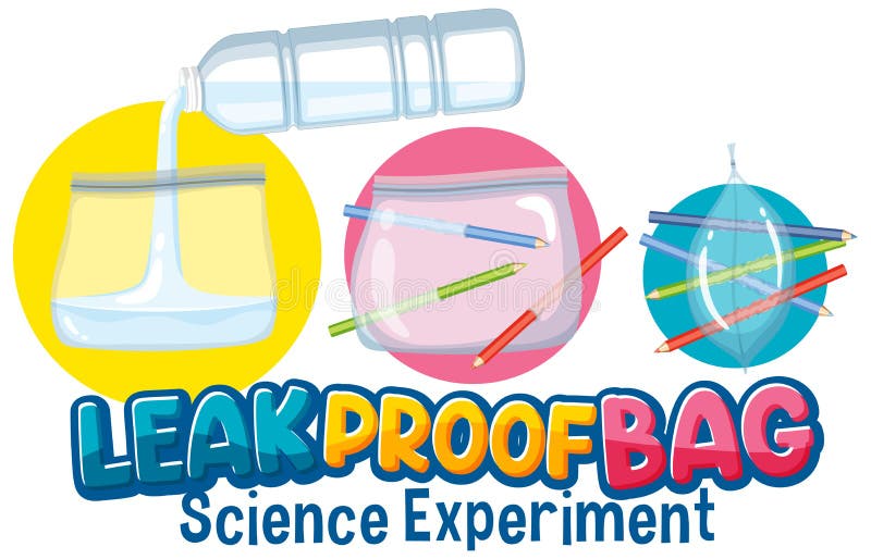 Leak Proof Bag Science Experiment Stock Vector - Illustration of leak ...