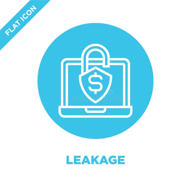 Leakage Icon Vector from Corruption Elements Collection. Thin Line ...