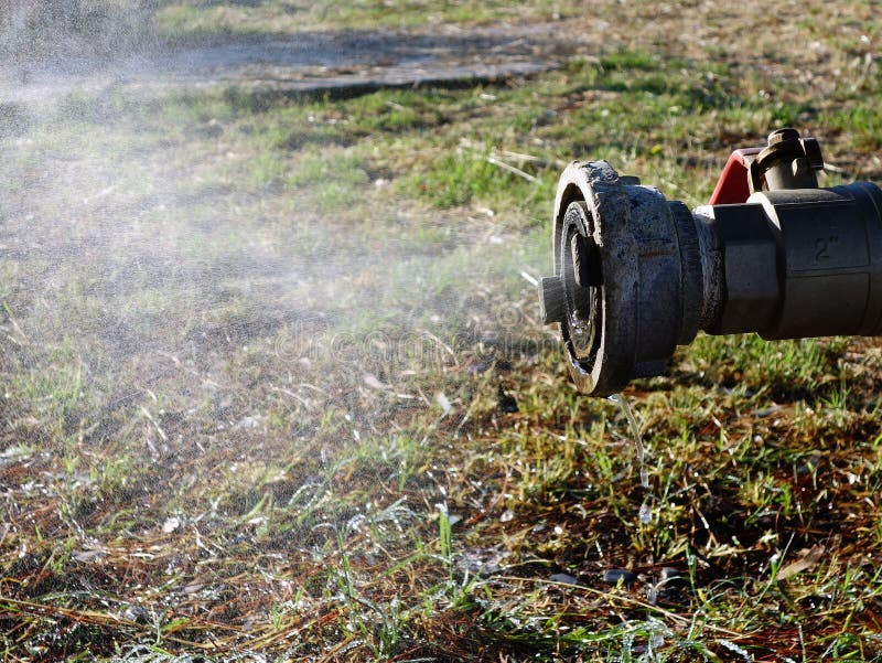 Leaking Fire Hydrant stock image. Image of fire, repair - 55627441