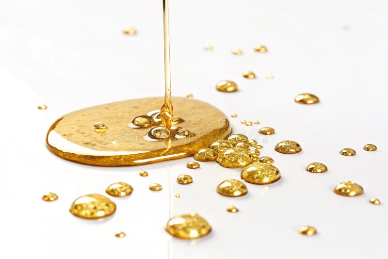 Leaking Gold Isolated on White Stock Illustration - Illustration of ...