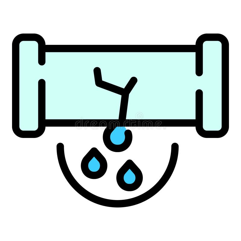 Leaking Pipe Icon Vector Flat Stock Vector - Illustration of drain ... Leaking Pipe Icon Vector Flat Stock Vector - Illustration of drain ...
