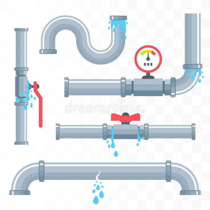 Leaking Pipe Vector Stock Illustrations – 3,649 Leaking Pipe Vector ...
