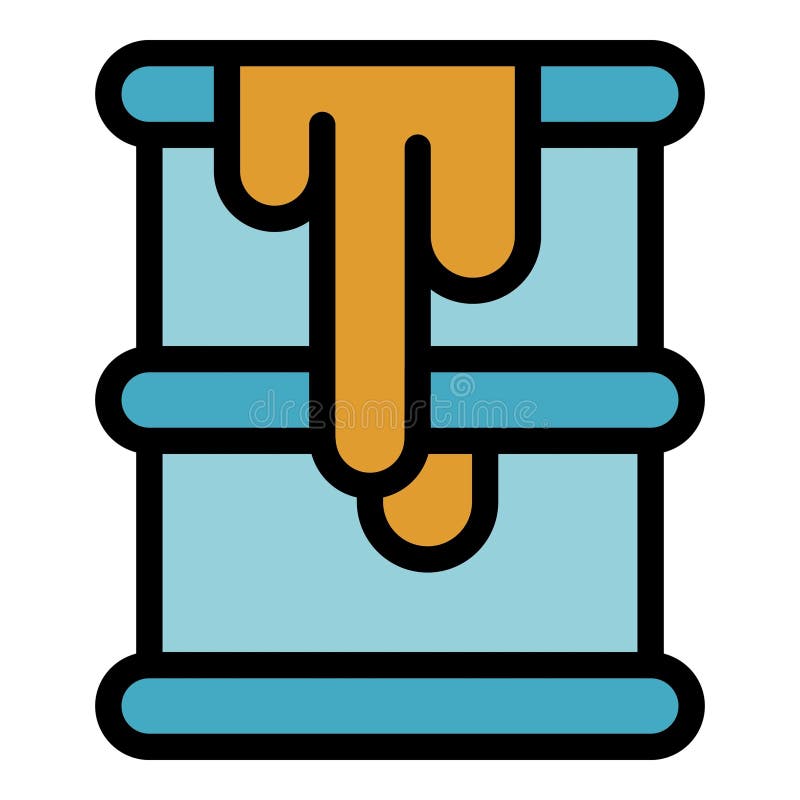 Leaking Toxic Waste Spill from Metal Barrel Stock Vector - Illustration ...