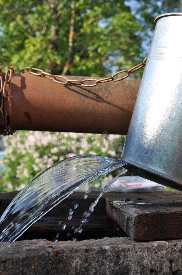 Leaky Bucket stock image. Image of waste, running, holes - 5839431