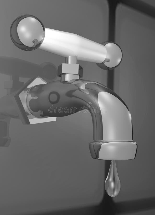 Leaky faucet sketch stock vector. Illustration of waste - 22499904