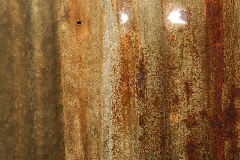 The Leaky Old Roof Rust Encrusted Older Style Stock Photo - Image of ...