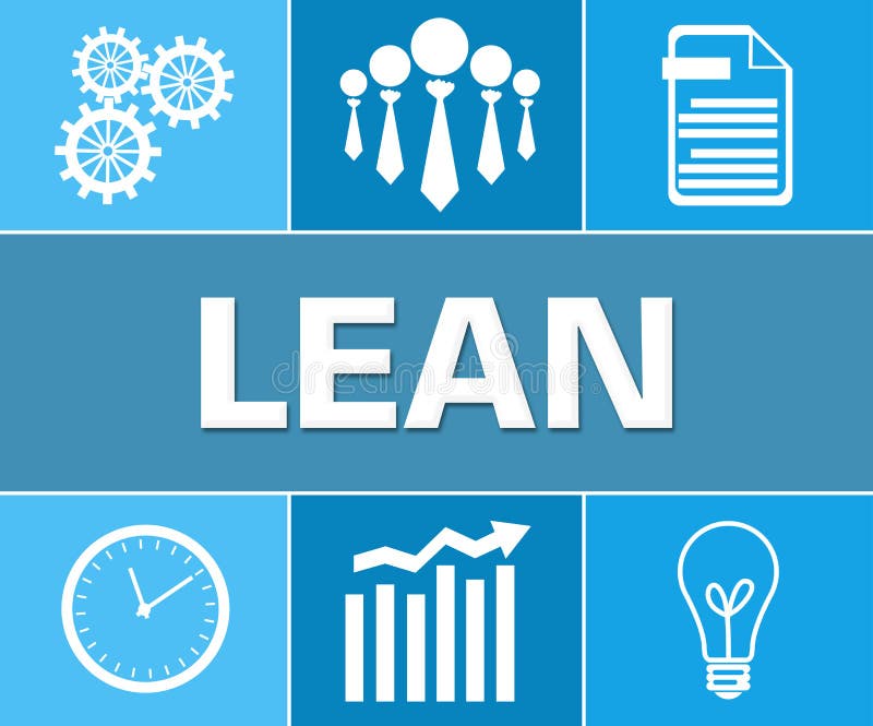 About Us Blue Box Grid Business Symbols Stock Illustration ...