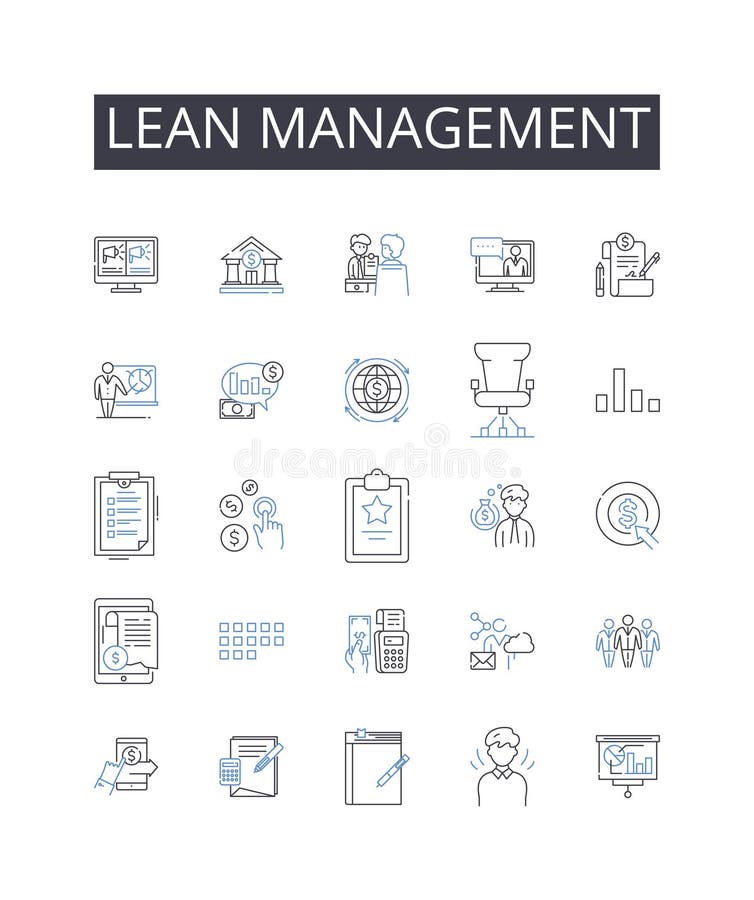 Lean Management Line Icons Collection. Agile Management, Green Energy ... Lean Management Line Icons Collection. Agile Management, Green Energy ...