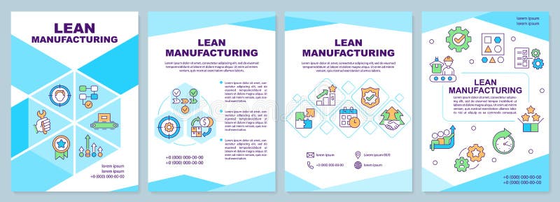 Lean Manufacturing Principles Circle Infographic Template Stock Vector ...