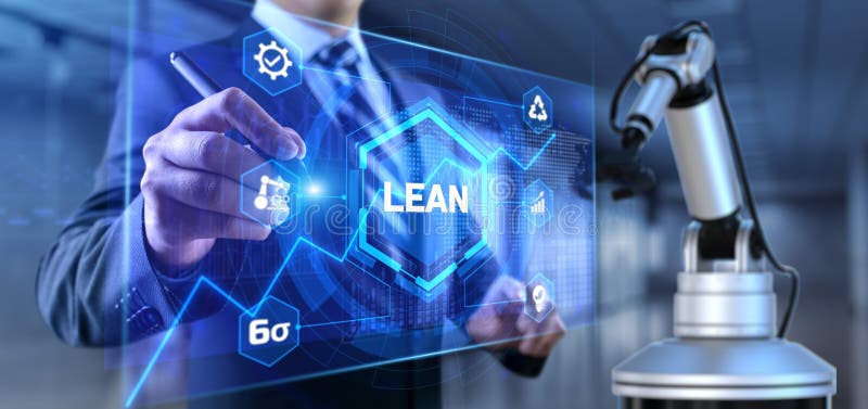 Lean Manufacturing. Business Industrial Technology Concept Stock ...