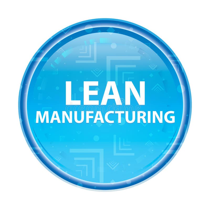 Lean Manufacturing Eyeball Blue Round Button Stock Illustration ...