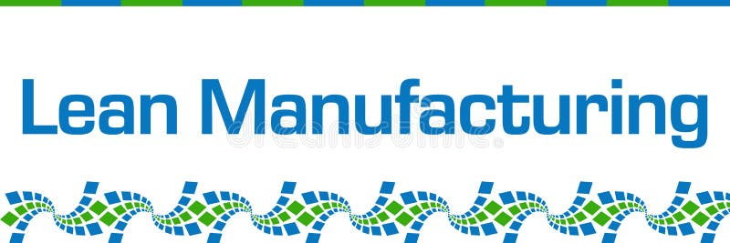 Lean Manufacturing Green Symbols Top Bottom Stock Illustration ...